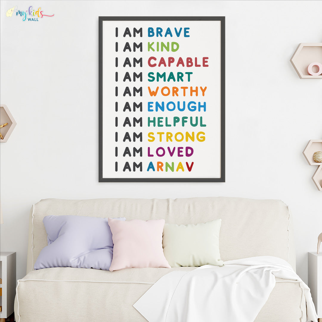 'Positive Affirmations & Emotions' Personalised Wall Art (Big Frame ...