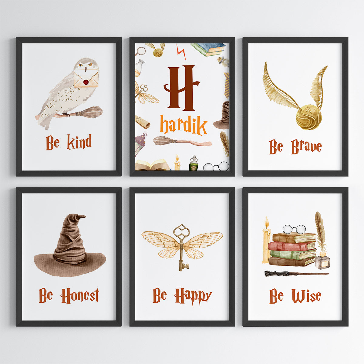 Magical Wizard Motivational Wall Art (Framed) – My Kids Wall