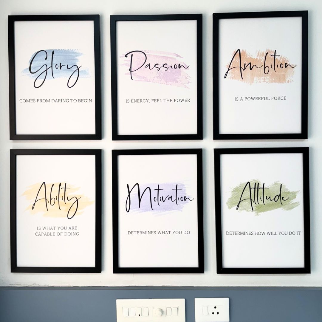 Daily Positive Vibes Wall Art (Framed) – My Kids Wall