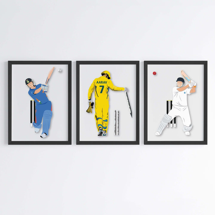 Cricket wall art | Personalized cricket posters for kids – My Kids Wall