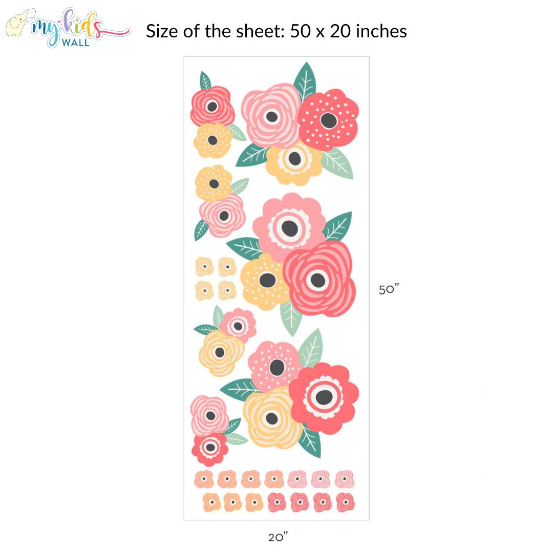 'Blooming Flowers' Wall Stickers – My Kids Wall
