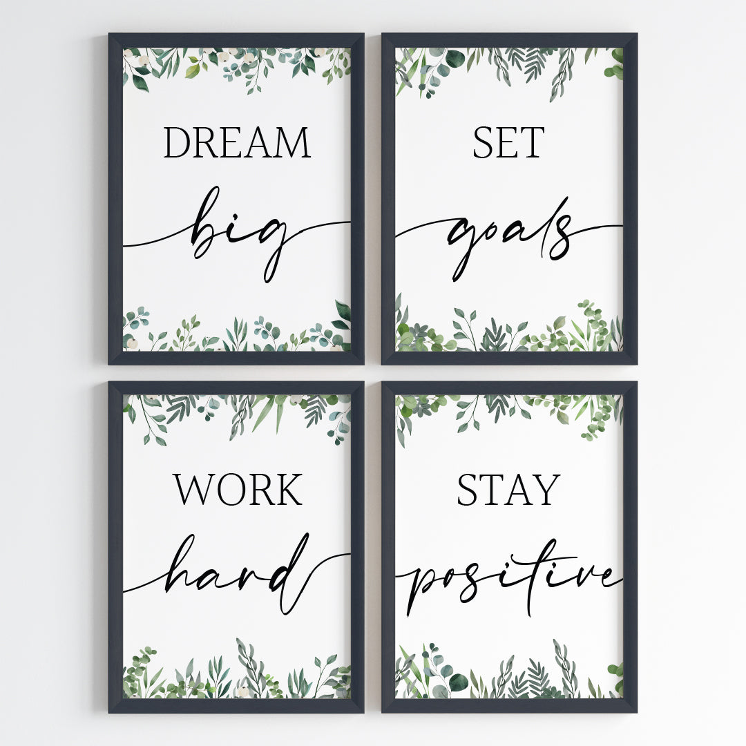 'Daily Inspiration & Motivation' Wall Art (Framed) – My Kids Wall