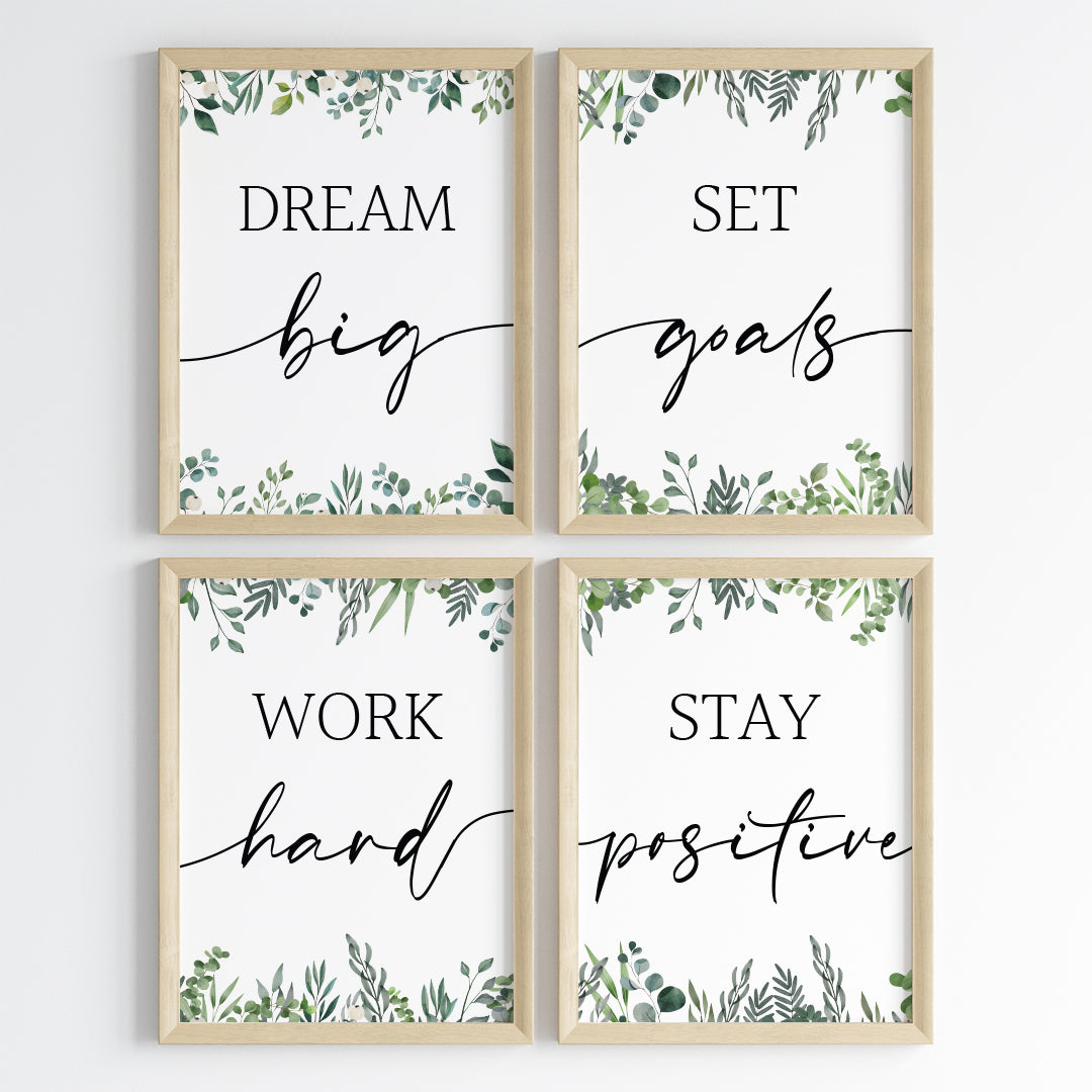 'Daily Inspiration & Motivation' Wall Art (Framed) – My Kids Wall