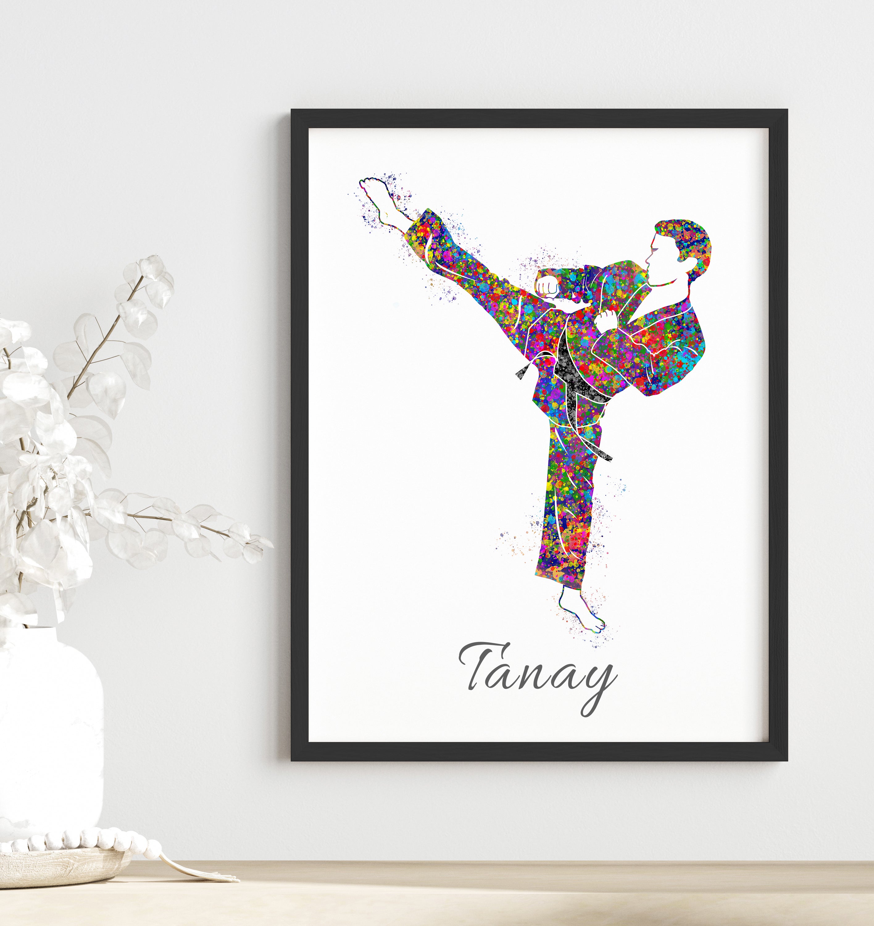 'Karate Kid' Personalized Wall Art (Framed) – My Kids Wall