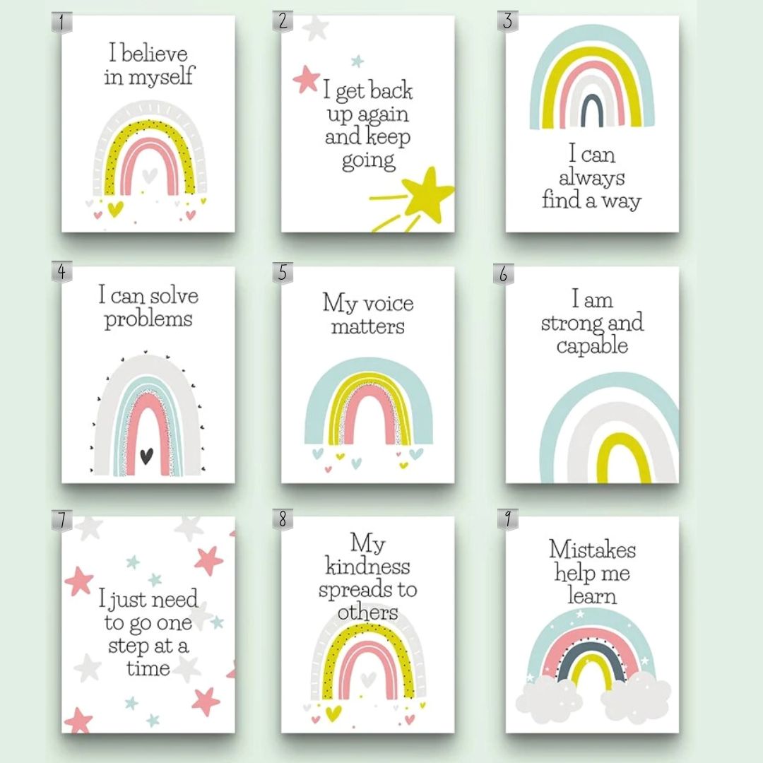 Self-Belief & Positivity Wall Art (Unframed Posters) – My Kids Wall
